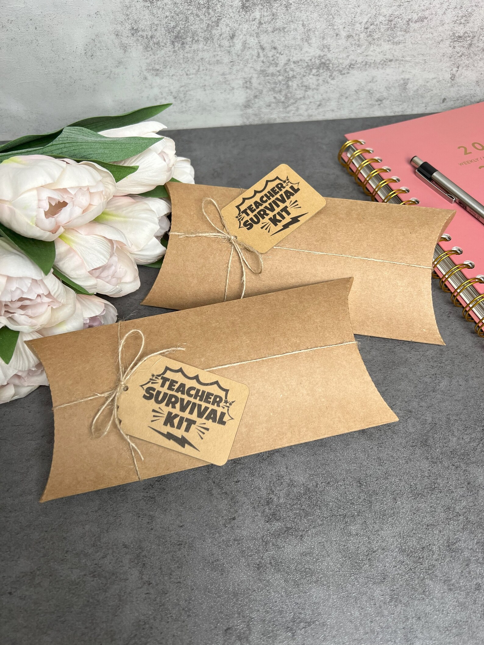 Teacher Survival Kit: Back to School Gift Set With 11 Items in Kraft ...