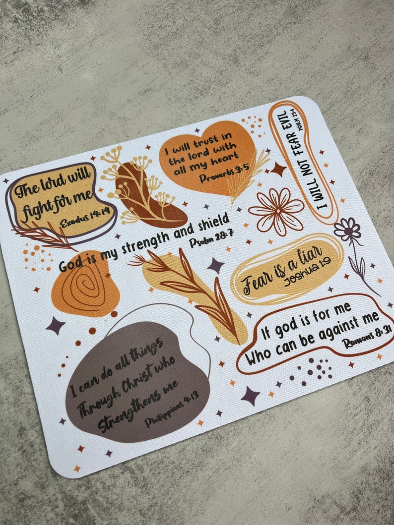 Custom 'christian Affirmations' Mouse Pad - 9.5 X 7.9 Inches (24 X 20 ...