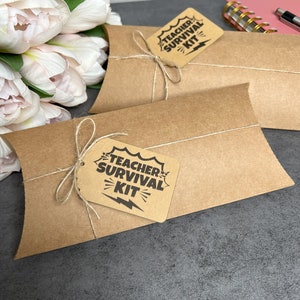 Teacher Survival Kit: Back to School Gift Set With 11 Items in Kraft ...