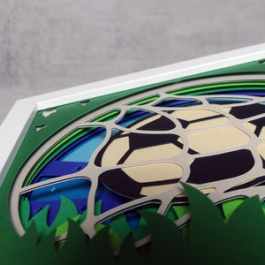 Soccer 3D Shadow Box Art, Goal Glory, Soccer Gift - Football Frame ...