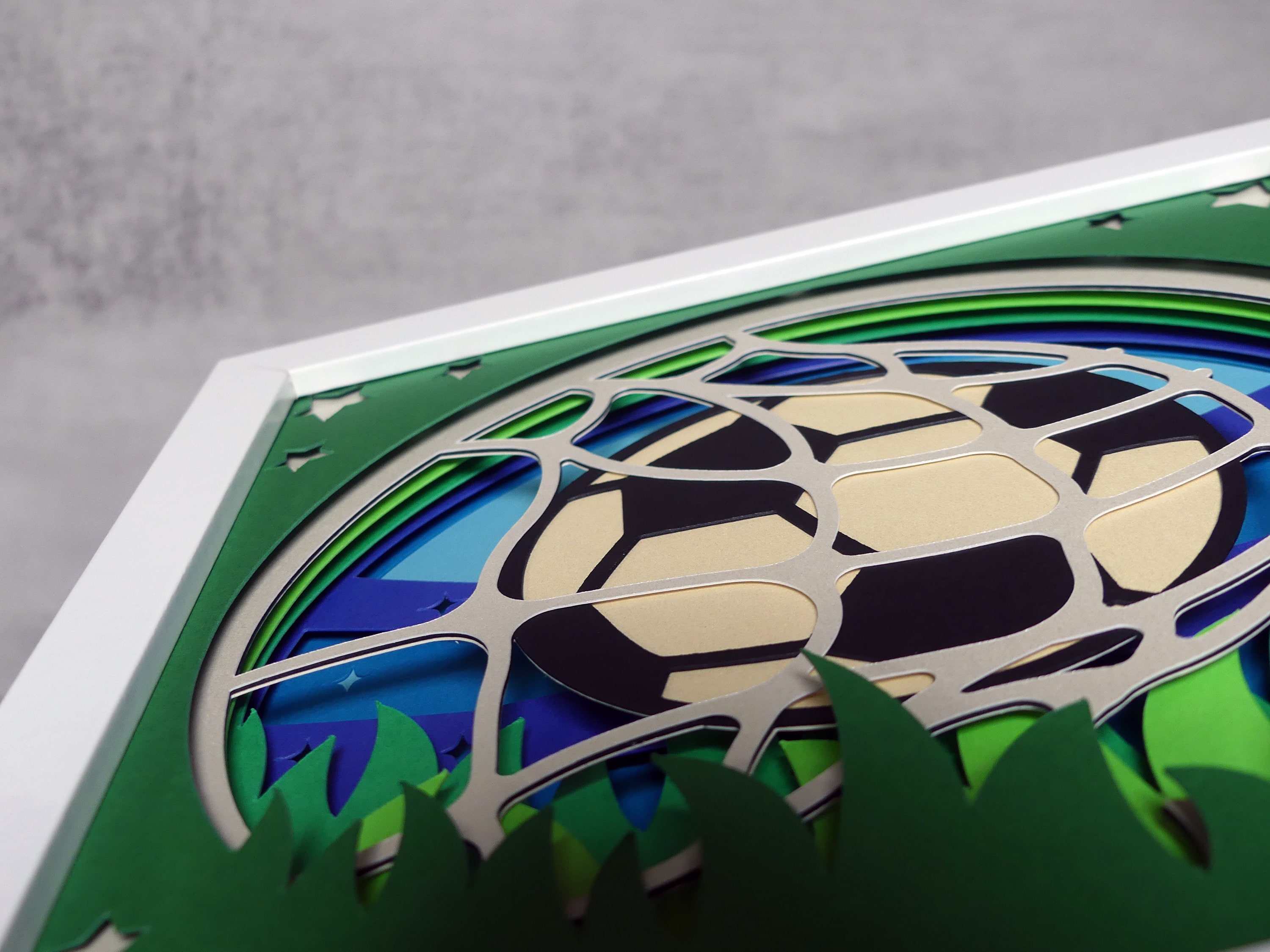 Soccer 3D Shadow Box Art, Goal Glory, Soccer Gift Football Frame ...