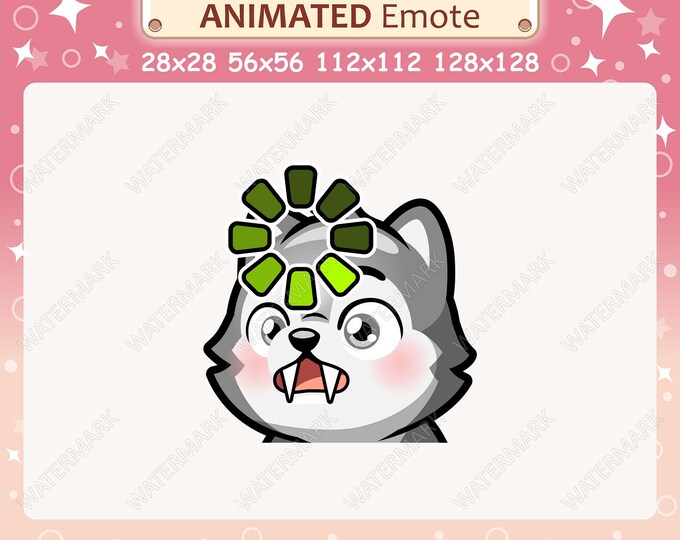 Cool Wolf Twitch Emote - Question Mark Wolf Emote, Wolf Discord Emote ...