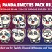 Panda Emotes Pack 3 / Emotes for Twitch Discord and - Etsy