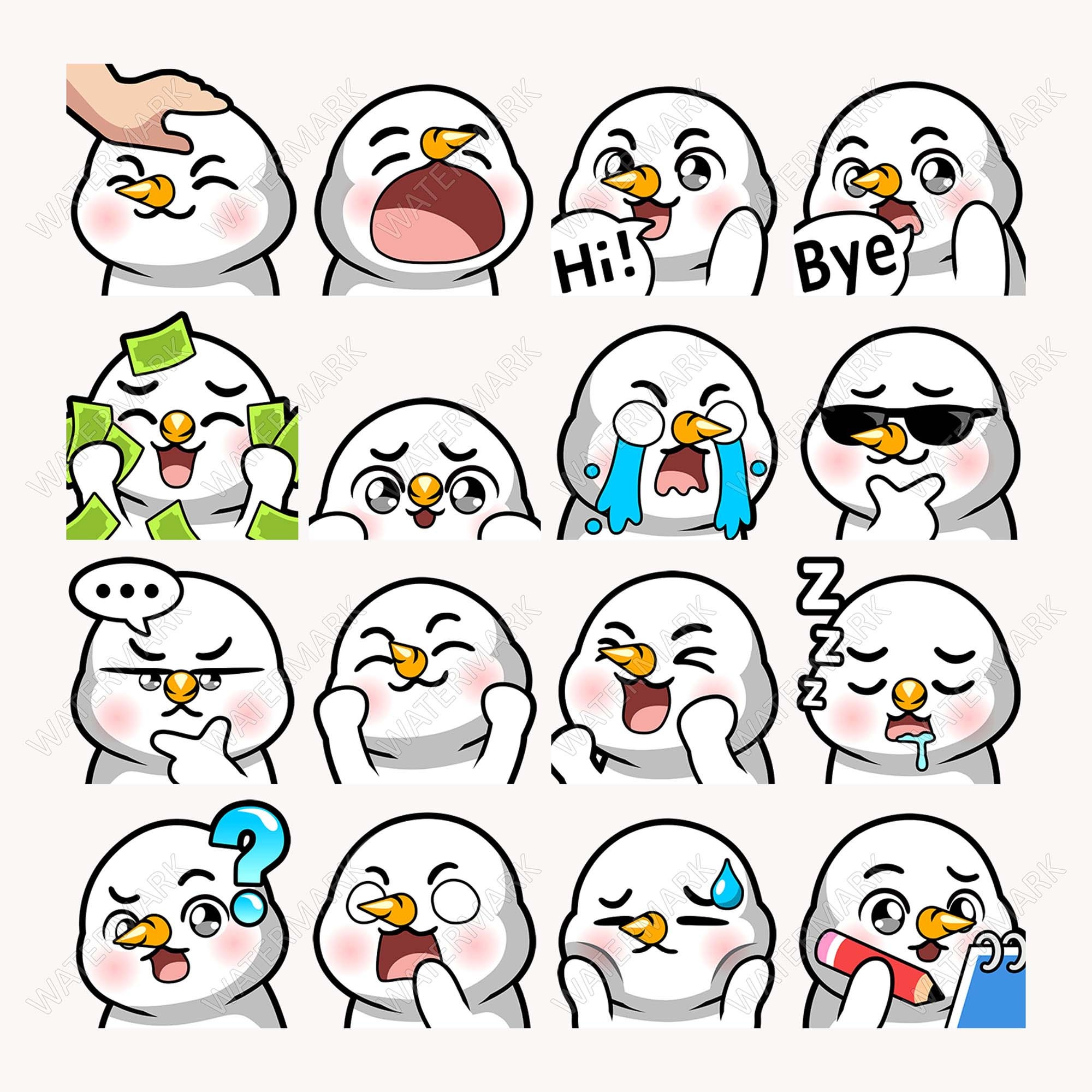 Snowman Emotes X 46 for Twitch & Discord Emote | Christmas Snowman ...