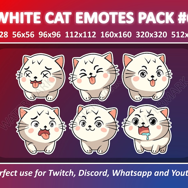 Whatsapp Cat Sticker - Etsy