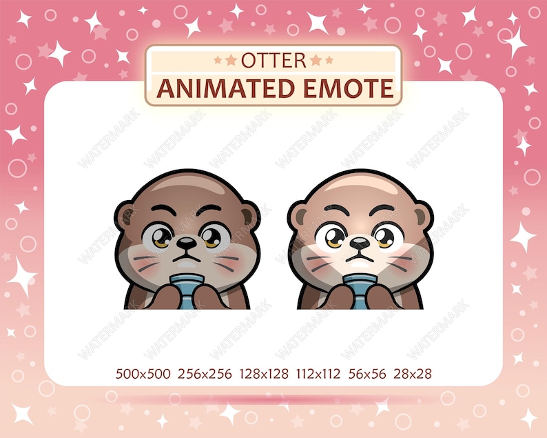 Animated Emote Otter Flashlight Face, Twitch Emote, Discord Emote, GIF ...