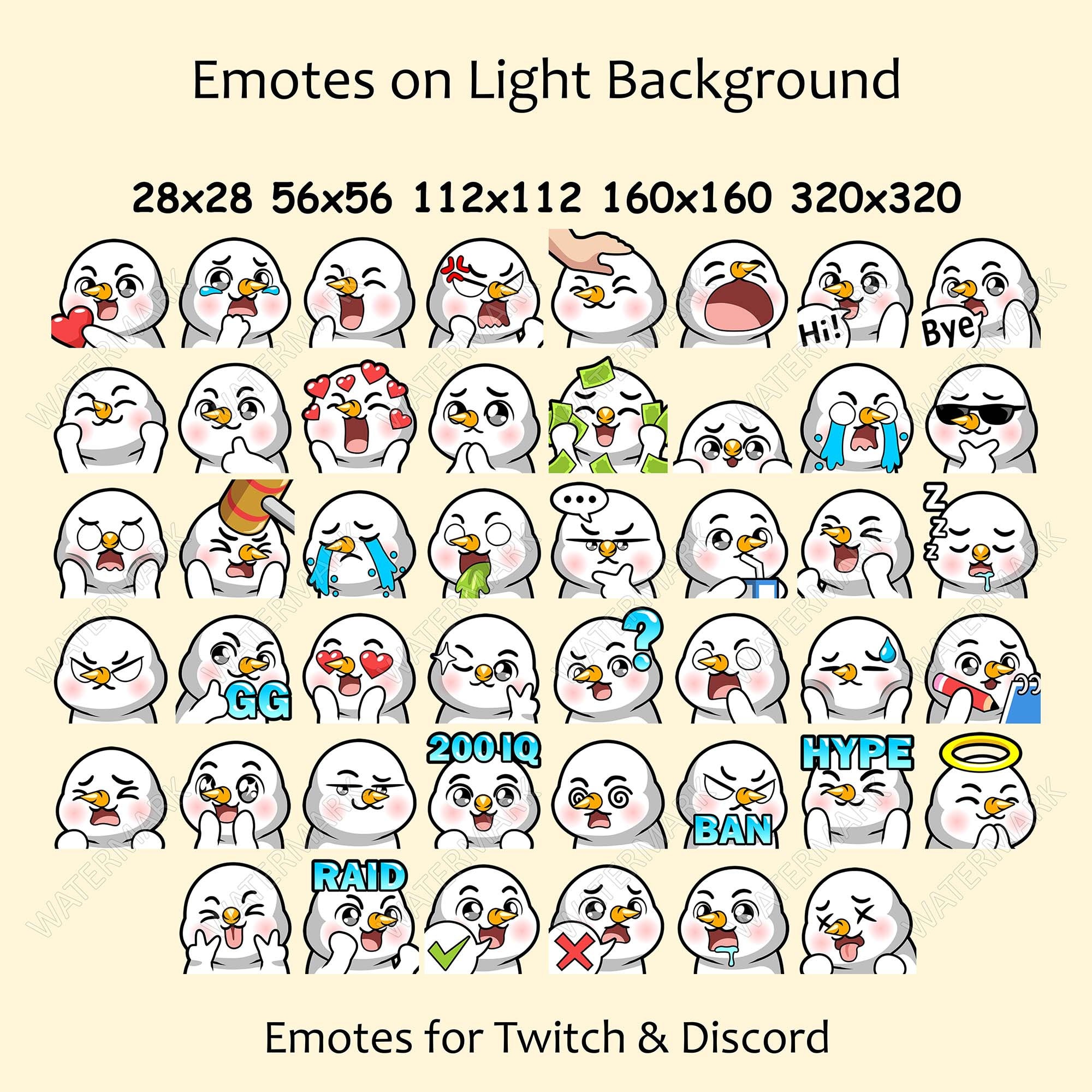 Snowman Emotes X 46 for Twitch & Discord Emote | Christmas Snowman ...