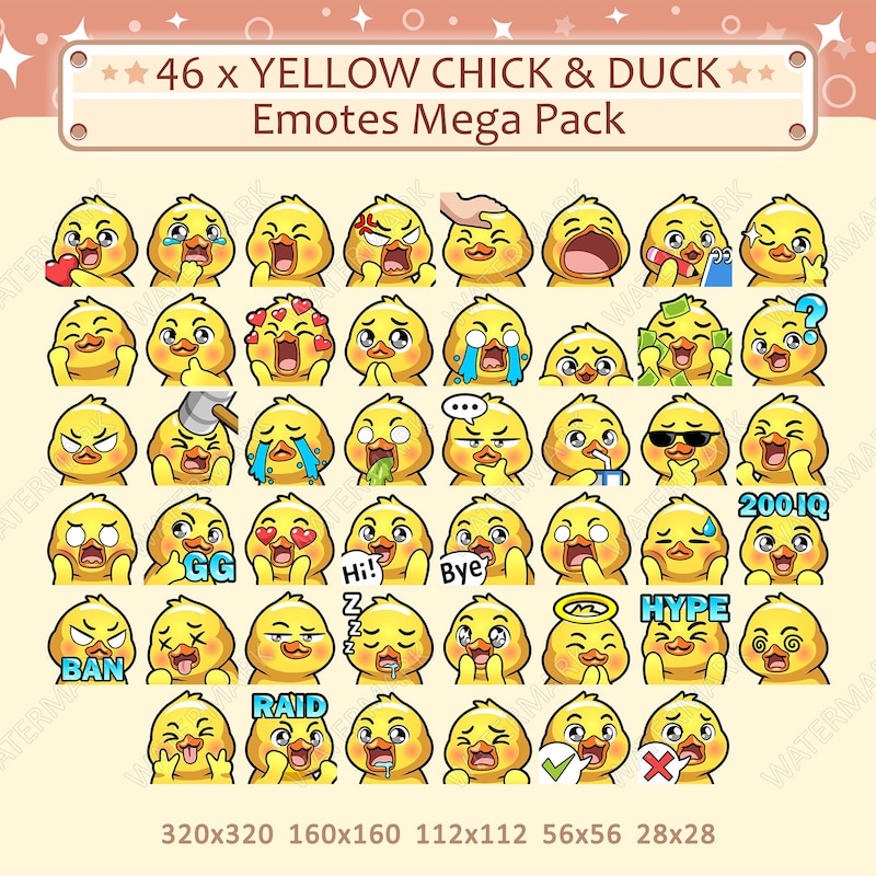 Duck Tiktok Emote - Etsy