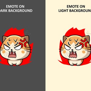 Angry Cat Animated Emote for Twitch, Discord, and Youtube / Animated ...