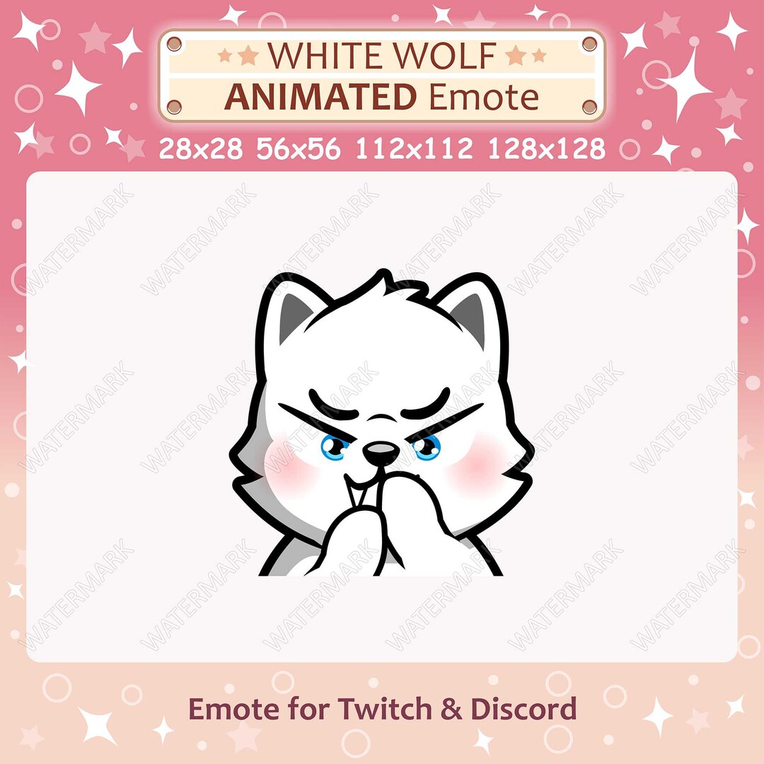 Animated White Wolf Emote: Evil Plan Emote / Scheming Face Emote ...
