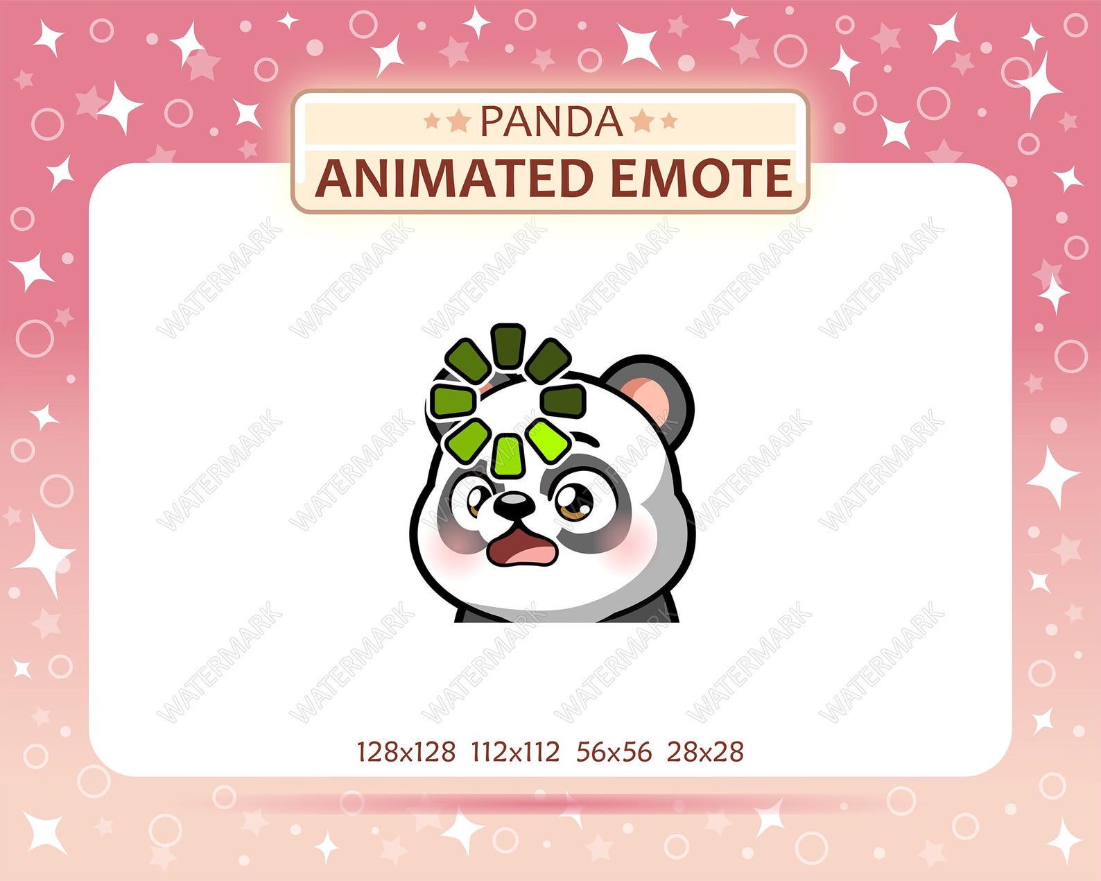 Animated Emote Panda Loading Sign Emote, Panda Confused Emote, Twitch ...
