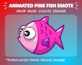 Red Fish Animated Emote for Twitch, Discord, and Youtube / Animated ...