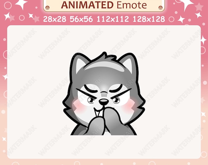 Cool Wolf Twitch Emote - Question Mark Wolf Emote, Wolf Discord Emote ...