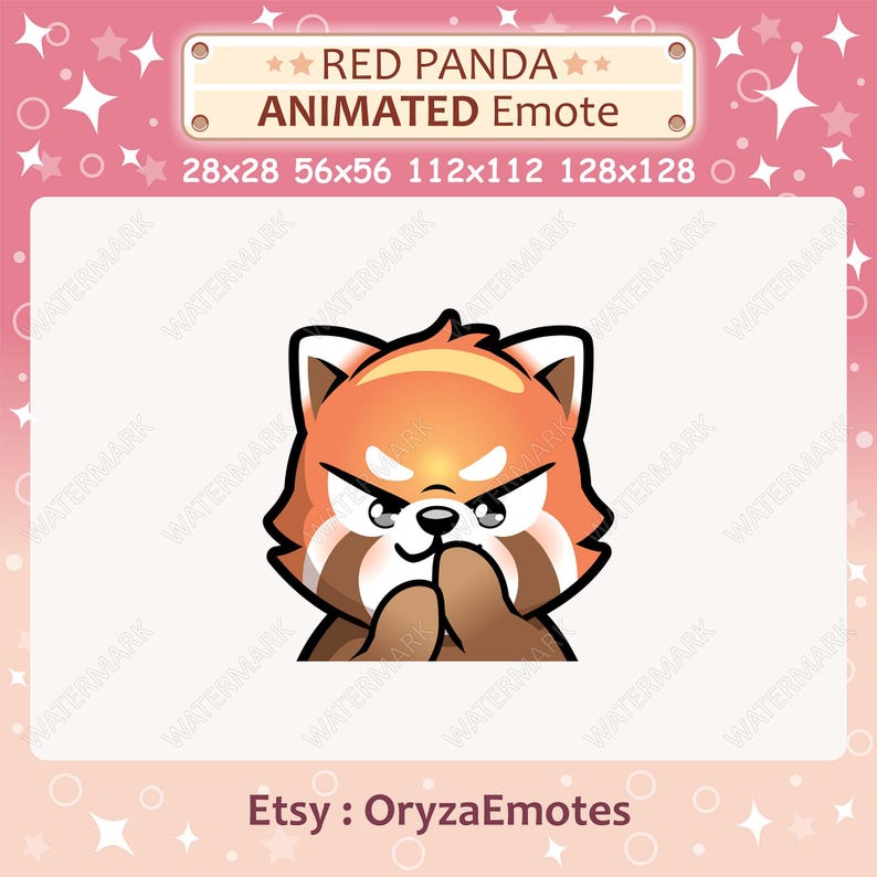 Animated Emote Red Panda Evil Plan Emote / Twitch & Discord Scheming ...