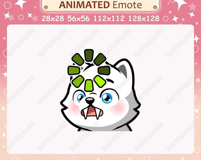 Cool Wolf Twitch Emote - Question Mark Wolf Emote, Wolf Discord Emote ...