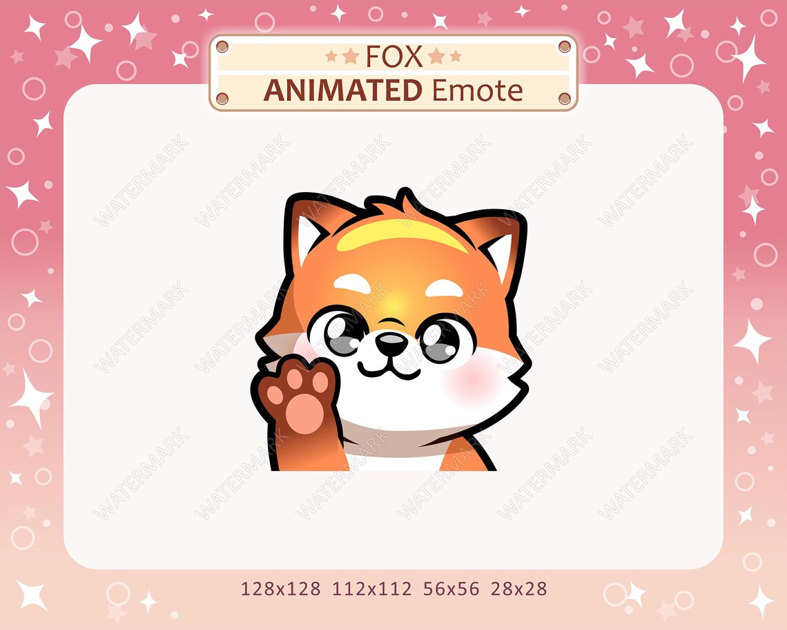 Animated Fox Emote / Waving Emote / Hello Emote / Hi and Bye Emote ...