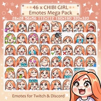 Ginger Cat Emotes Pack 5 / for Twitch Emote, Discord Emote, and ...