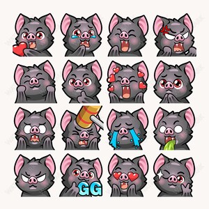 Black Bat Emotes X 46 for Twitch & Discord Emote | Black Bat Twitch ...