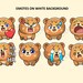 Cute Bear Emotes Pack #1 / Emotes for Twitch Emote, Discord Emote, and ...