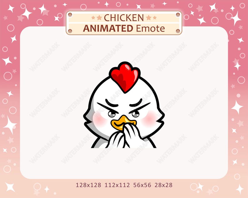Animated Chicken Emote / Evil Plan / Scheming Face Emote / Evil Chicken ...