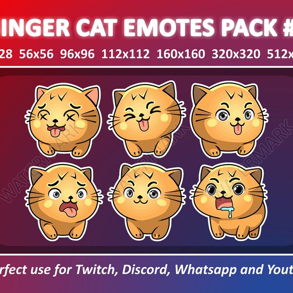 Whatsapp Cat Sticker - Etsy