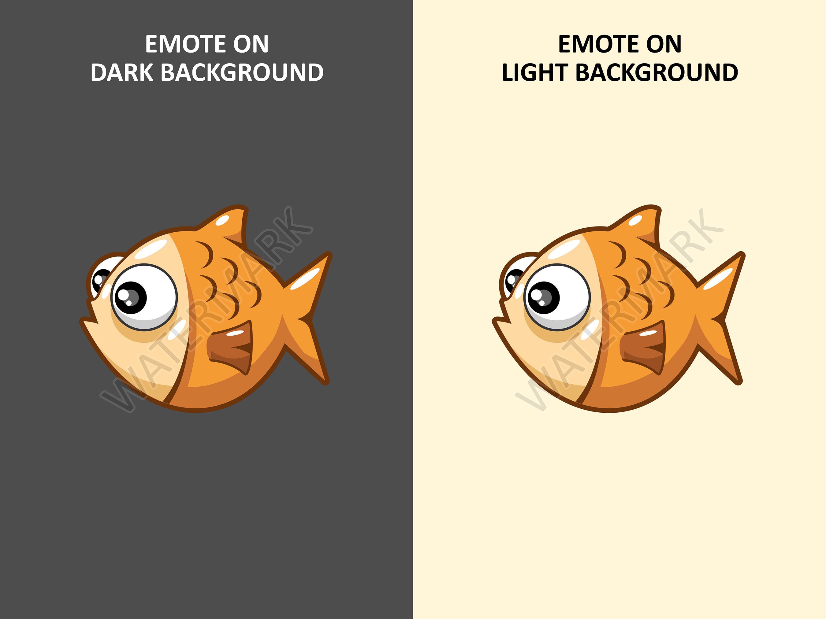 Fish Animated Emote for Twitch, Discord, and Youtube / Animated Fish ...