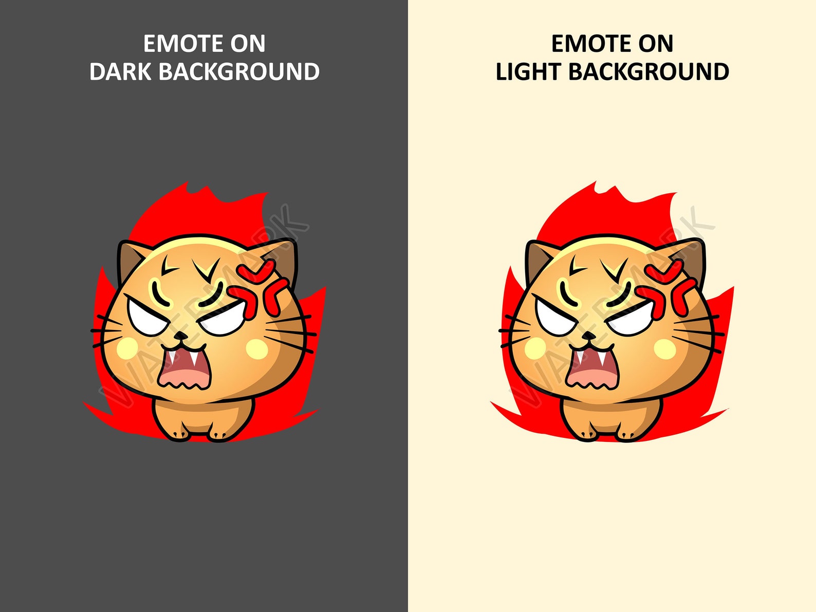Angry Ginger Cat Animated Emote for Twitch, Discord, and Youtube ...