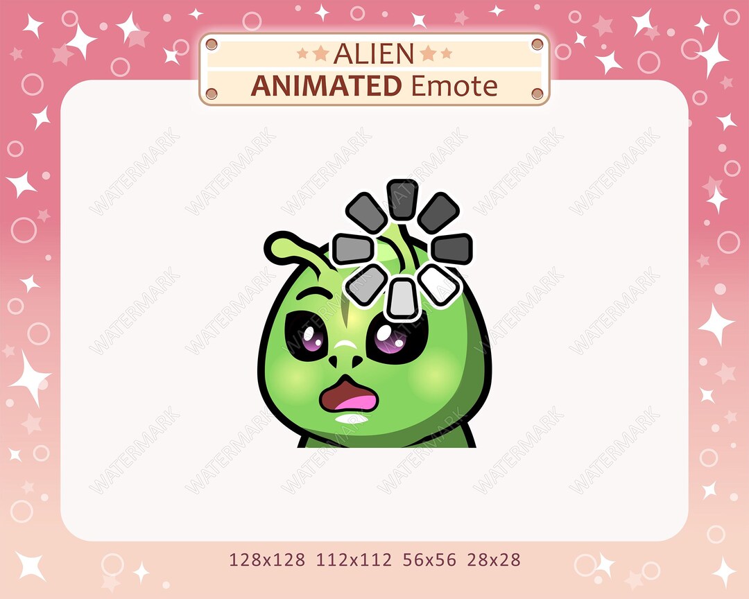 Animated Alien Emote / Loading Sign Emote / Confused Emote | Twitch and ...