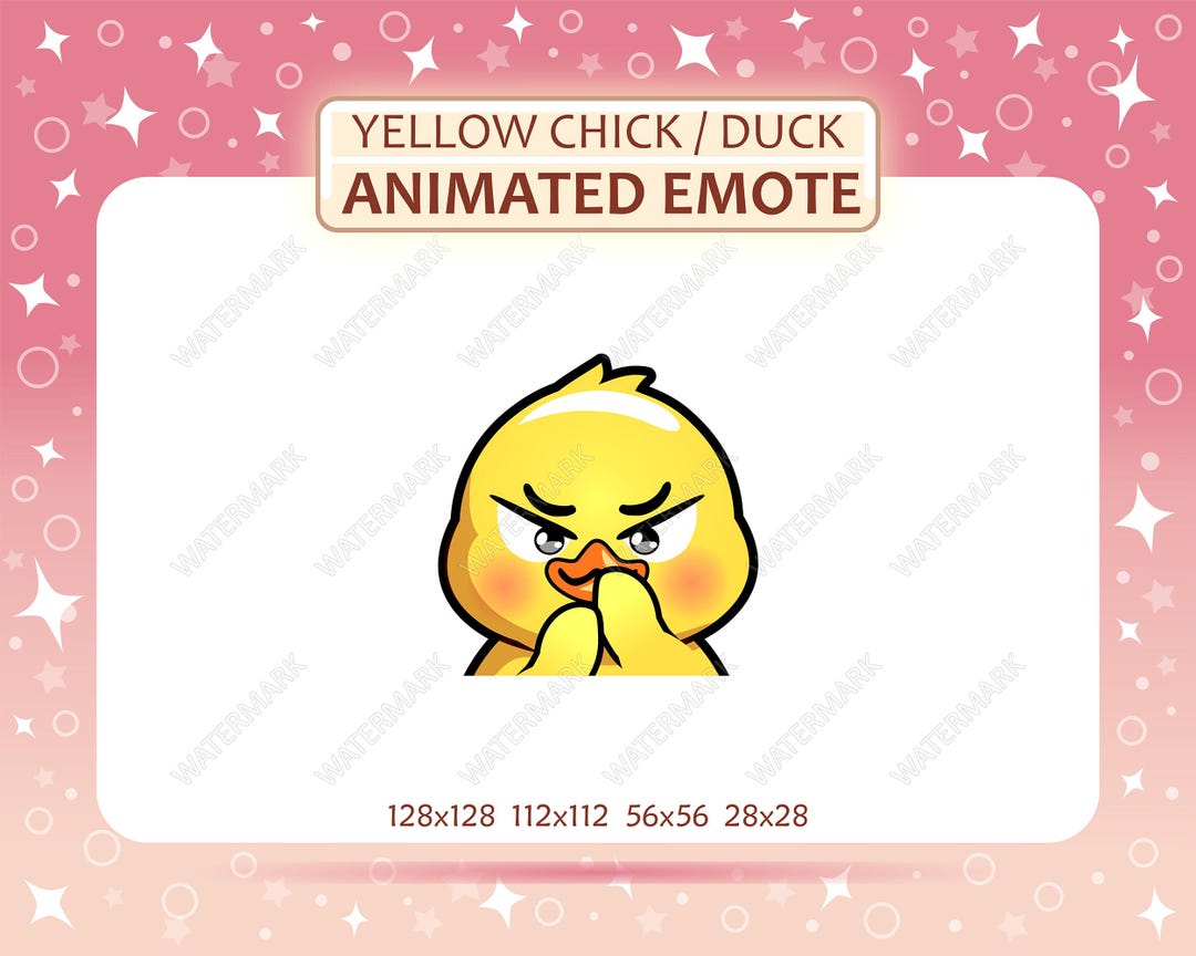 Animated Yellow Chick / Duck Emote / Evil Plan / Scheming Face / Evil ...
