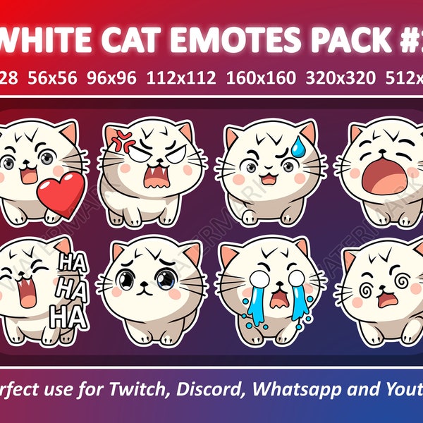 Whatsapp Cat Sticker - Etsy