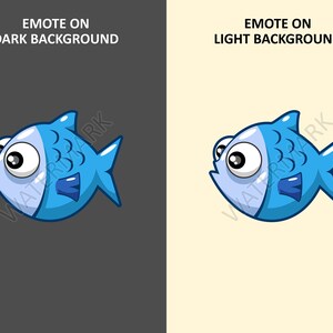 Blue Fish Animated Emote for Twitch, Discord, and Youtube / Animated ...