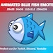 Blue Fish Animated Emote for Twitch, Discord, and Youtube / Animated ...