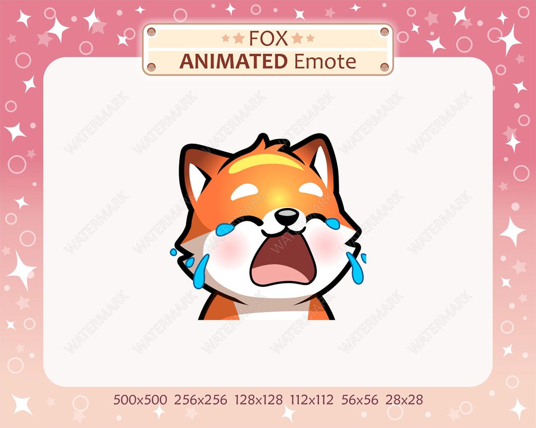Animated Fox Crying Emote - Emote for Twitch, Discord, Youtube ...