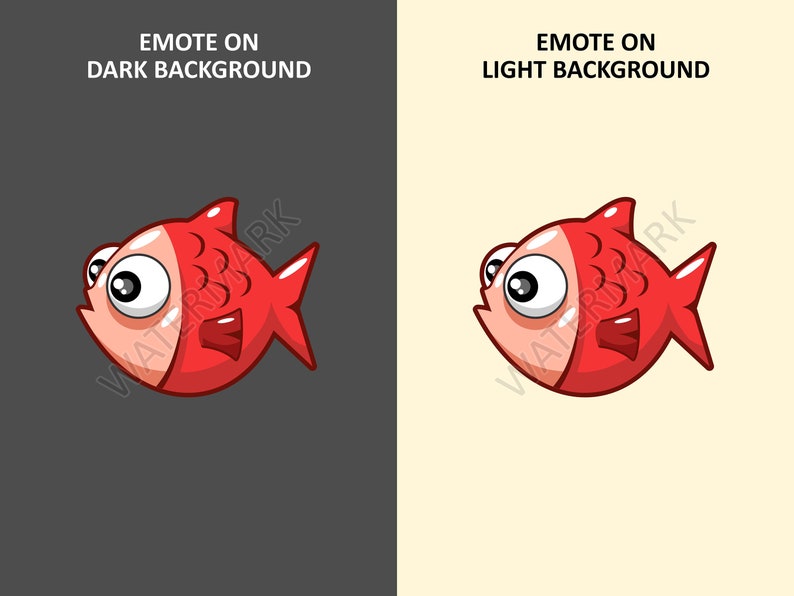 Red Fish Animated Emote for Twitch, Discord, and Youtube / Animated ...