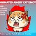 Angry Cat Animated Emote for Twitch, Discord, and Youtube / Animated ...