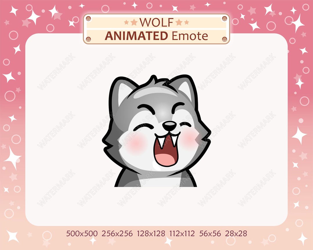 Animated Laughing Wolf Emote for Twitch, Discord, Youtube, Facebook ...