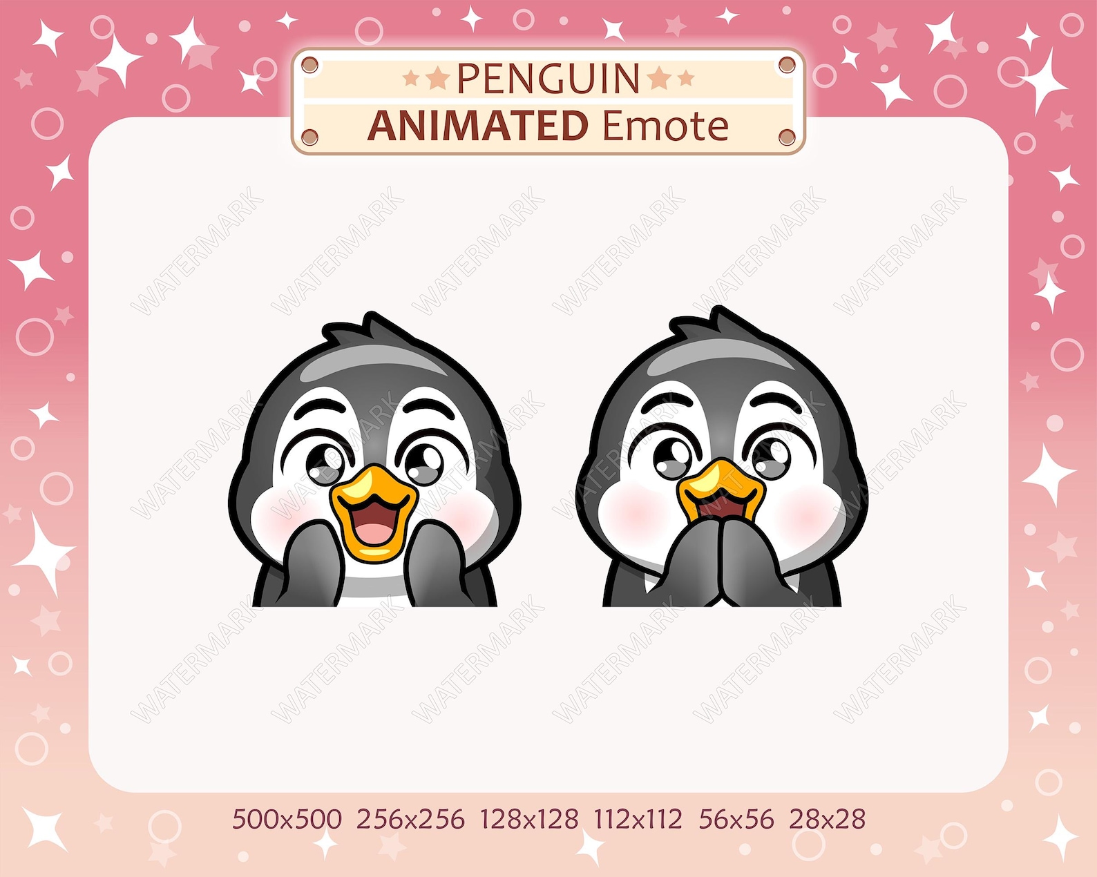 Animated Penguin Emote / Clapping His Hand Emote - Emote for Twitch ...