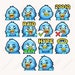 Bird Emotes X 46 for Twitch and Discord Emote | Blue Bird Twitch Emote ...