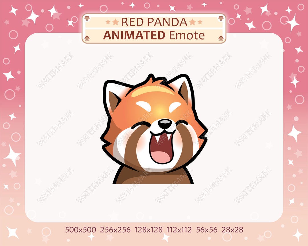 Animated Laughing Red Panda Emote for Twitch, Discord, Youtube ...