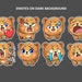 Cute Bear Emotes Pack #1 / Emotes for Twitch Emote, Discord Emote, and ...