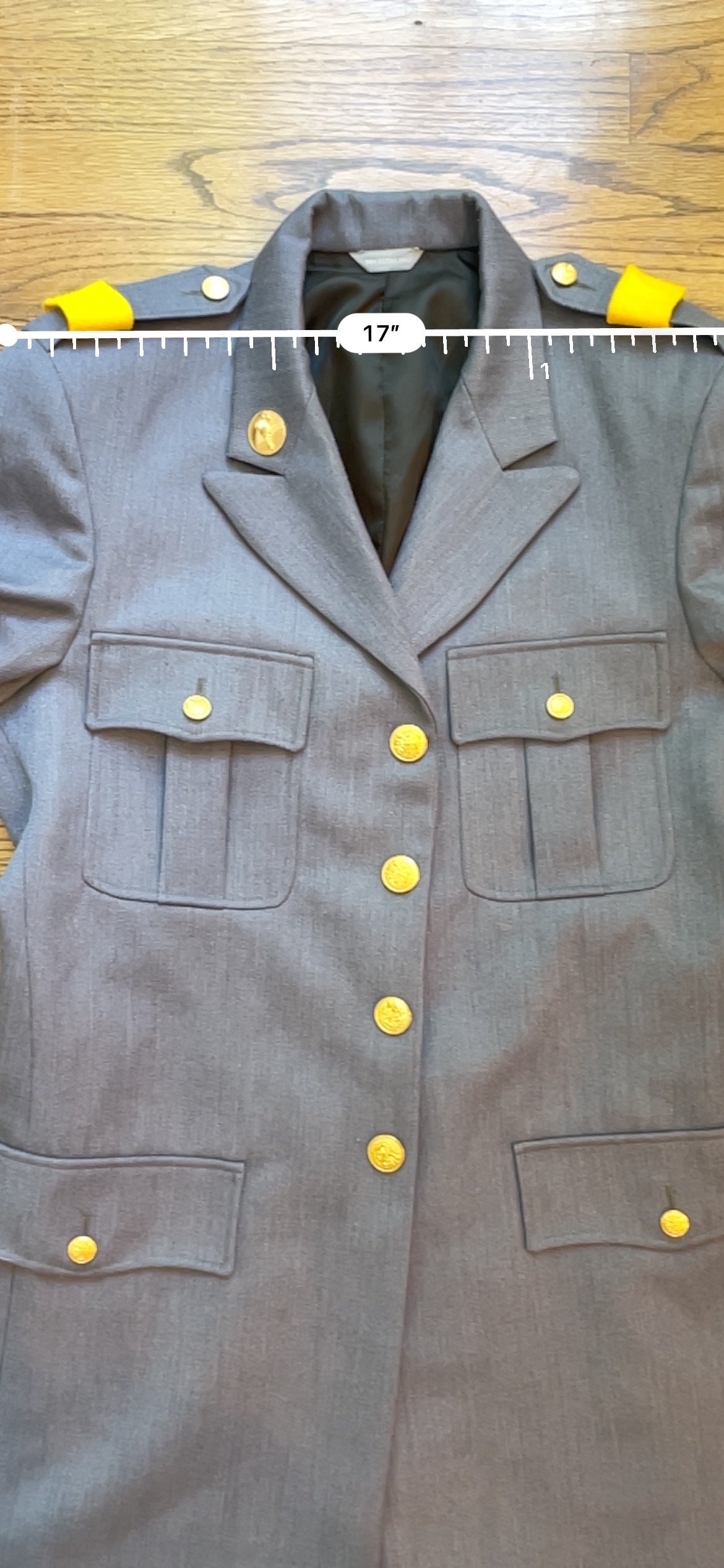 Vintage Camden Military Academy Men's JROTC Uniform Jacket Size 38L ...