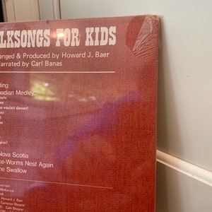 Canada's Folk Songs for Kids Vintage 1970s Favory Sealed Vinyl Record ...
