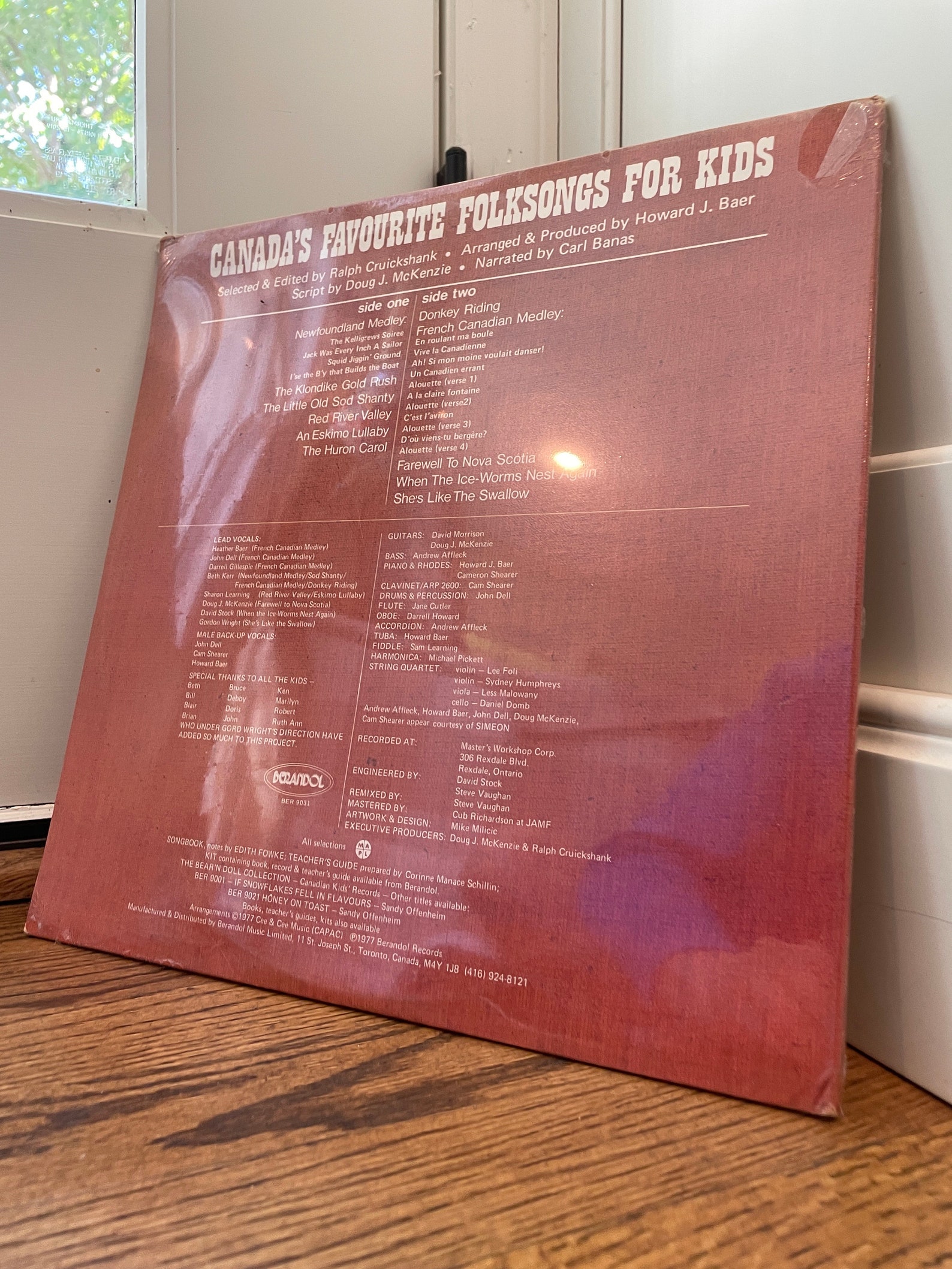 Canada's Folk Songs for Kids Vintage 1970s Favory Sealed Vinyl Record ...