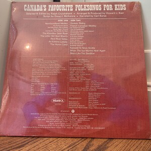 Canada's Folk Songs for Kids Vintage 1970s Favory Sealed Vinyl Record ...