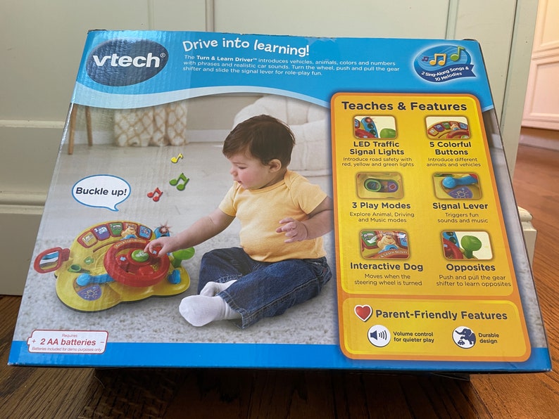 Vtech Turn & Learn Driver Baby Learning Fun Colors Motor Skills Pretend ...