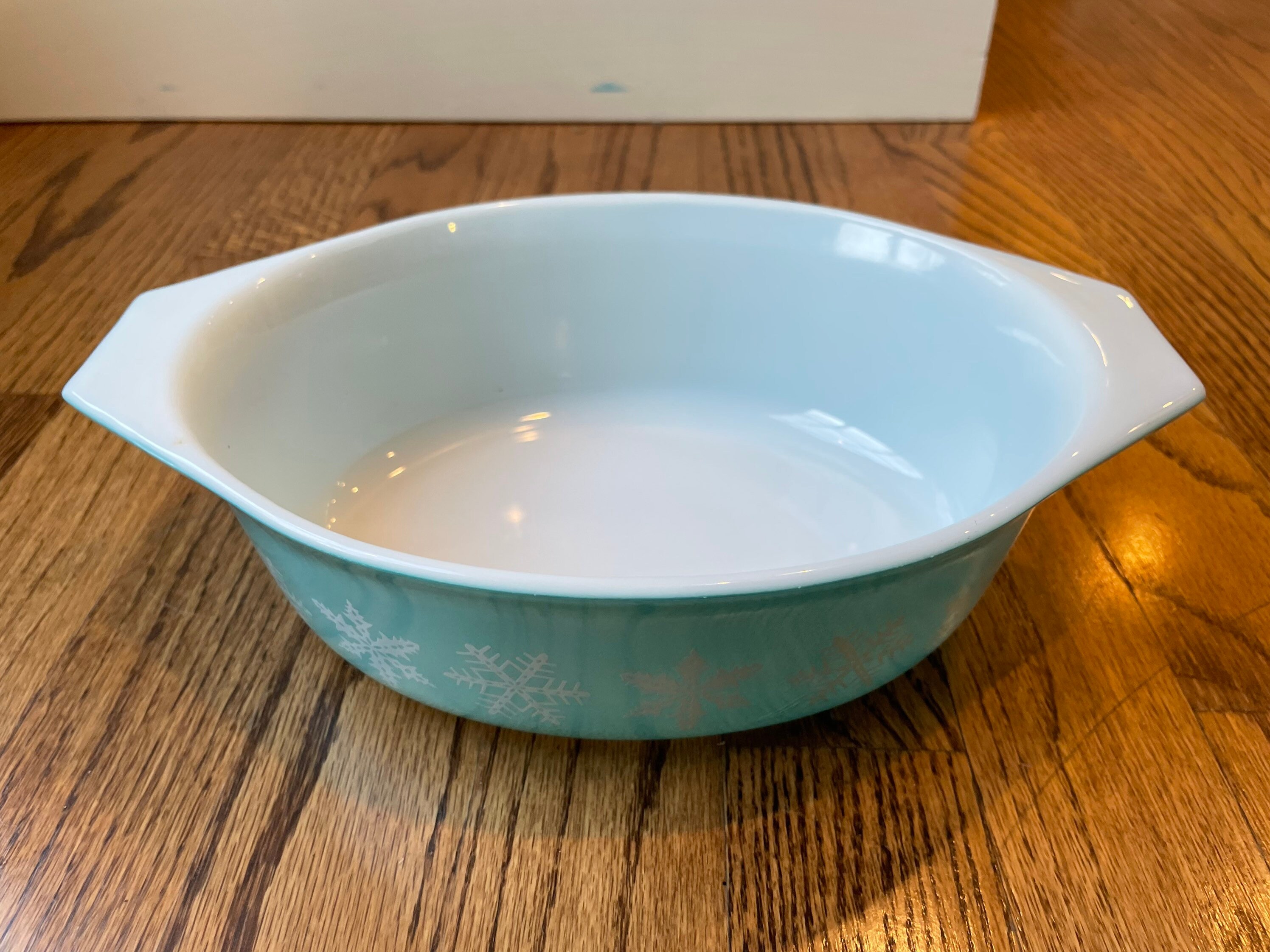 Vintage PYREX Snowflake Aqua Blue Casserole Dish 1 1/2 Qt. No - Etsy