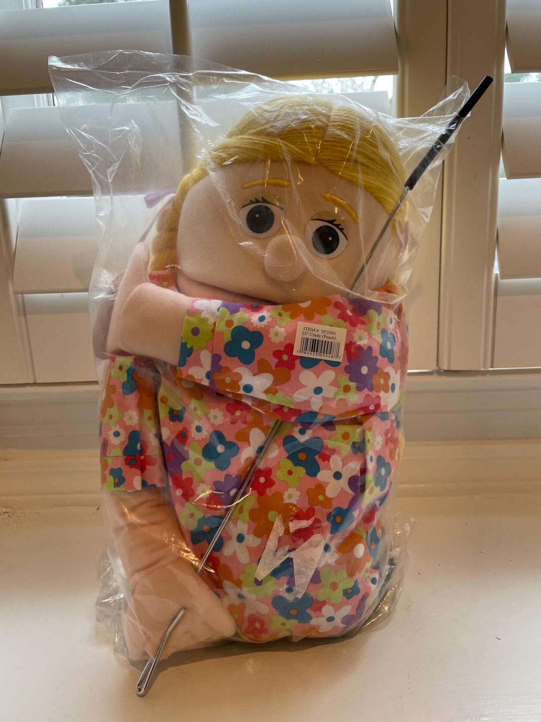 25" Cindy, Peach Girl, Full Body, Ventriloquist Style Puppet- Brand New ...