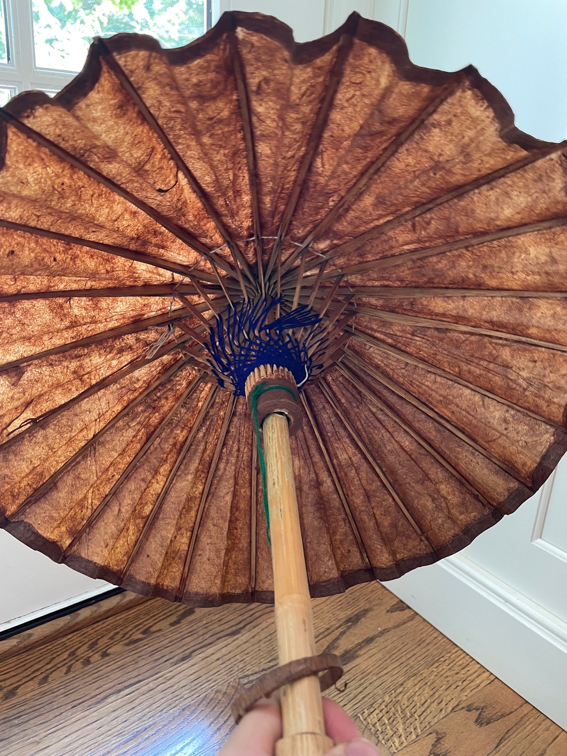 Vintage Japanese Umbrella, Brown, Parasol, Paper 21 Long - Etsy