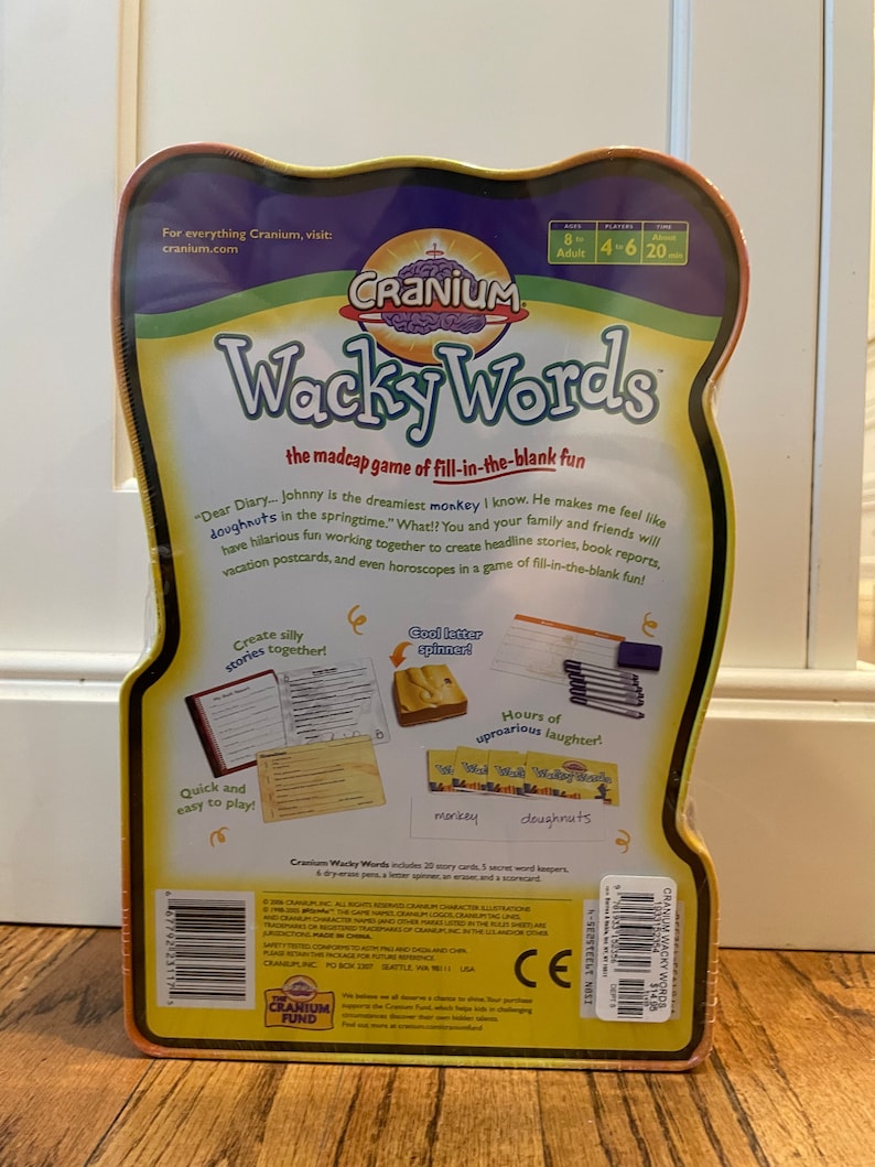 Cranium Wacky Words Edition W/ Tin Box, 2006, Brand New/factory Sealed ...