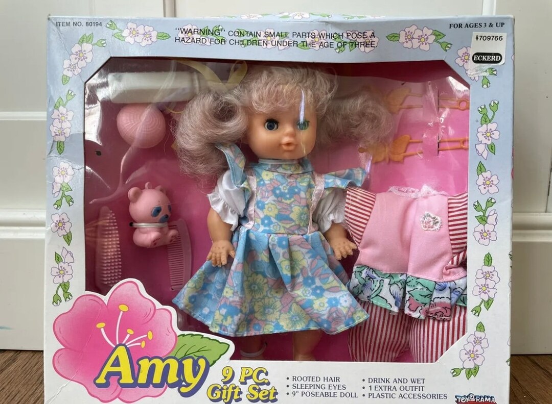 Vintage 1993 Amy 9 PC Gift Set Eckerd Toy O Rama 9” Doll- ULTRA RARE! - Etsy